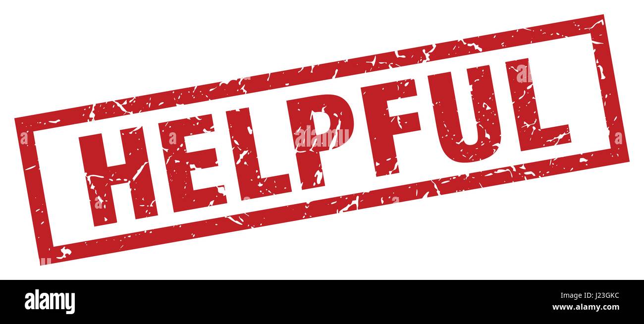 square grunge red helpful stamp Stock Vector Image & Art - Alamy