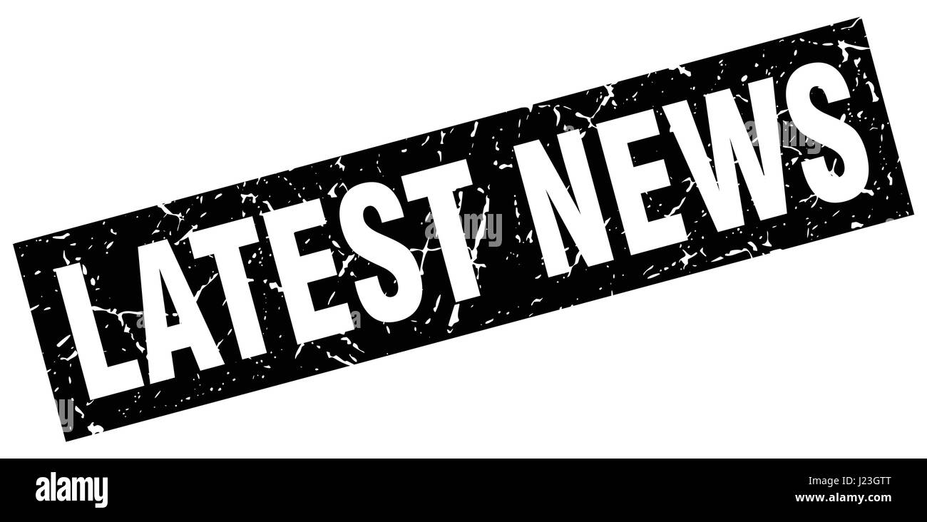 Latest news sticker square hi-res stock photography and images - Alamy