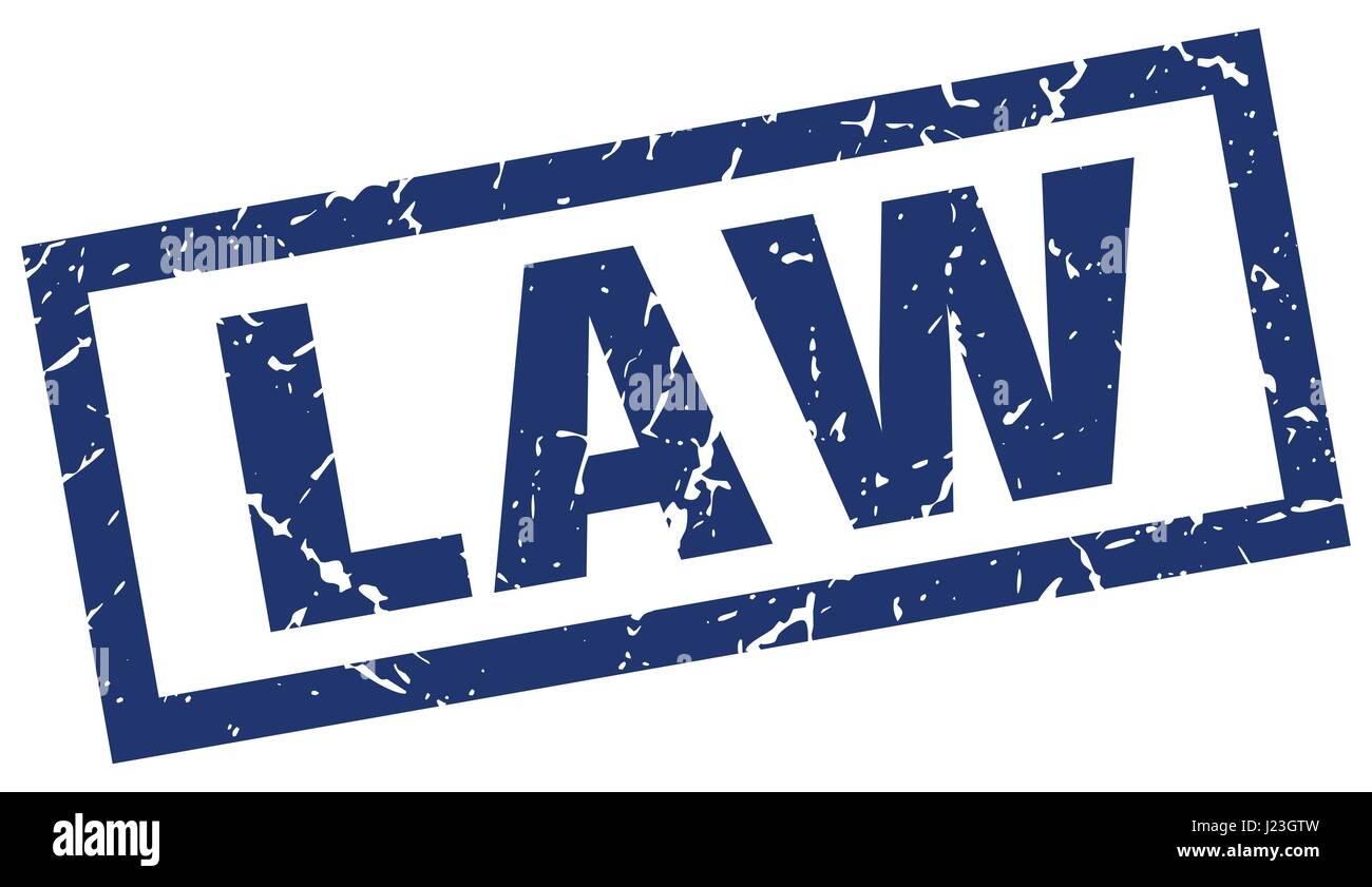square grunge blue law stamp Stock Vector Image & Art - Alamy