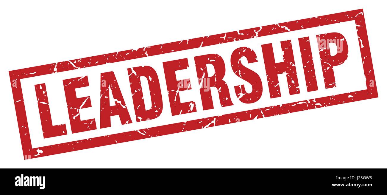 square grunge red leadership stamp Stock Vector Image & Art - Alamy