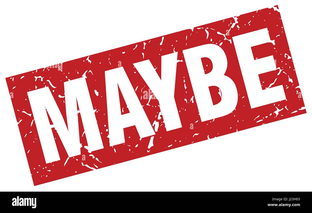 square grunge red maybe stamp Stock Vector Image & Art - Alamy