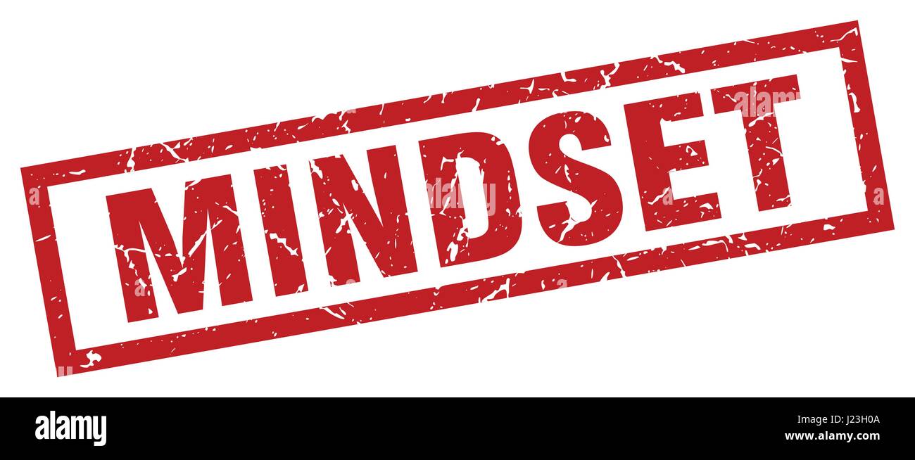 square grunge red mindset stamp Stock Vector Image & Art - Alamy