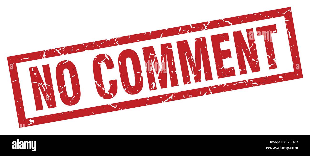 square grunge red no comment stamp Stock Vector Image & Art - Alamy