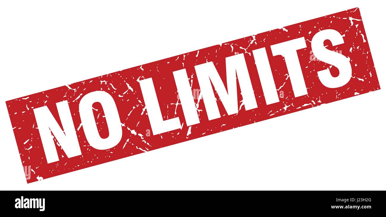 square grunge red no limits stamp Stock Vector Image & Art - Alamy