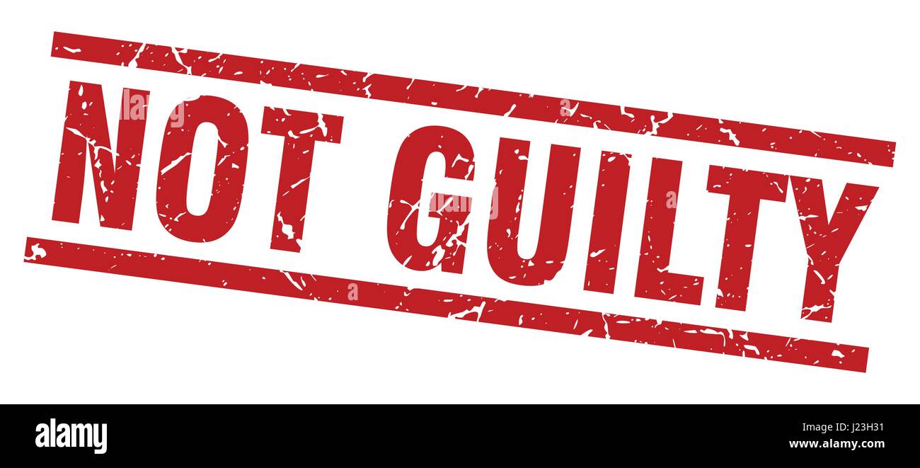 square grunge red not guilty stamp Stock Vector Image & Art - Alamy