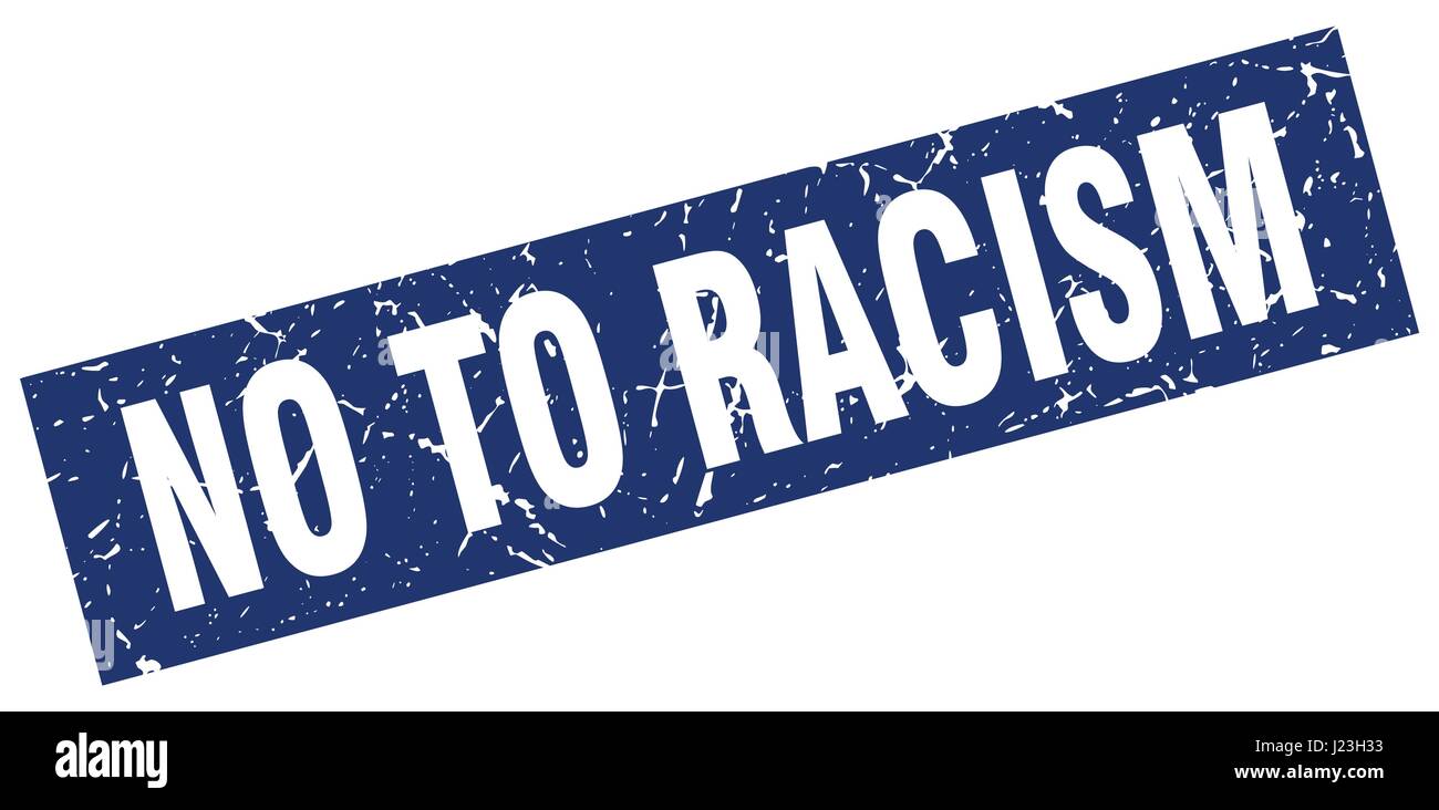 No racism blue sign Cut Out Stock Images & Pictures - Alamy
