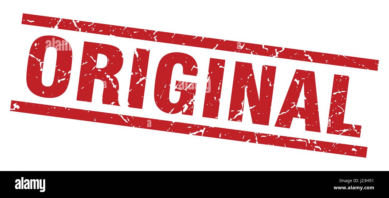 square grunge red original stamp Stock Vector Image & Art - Alamy