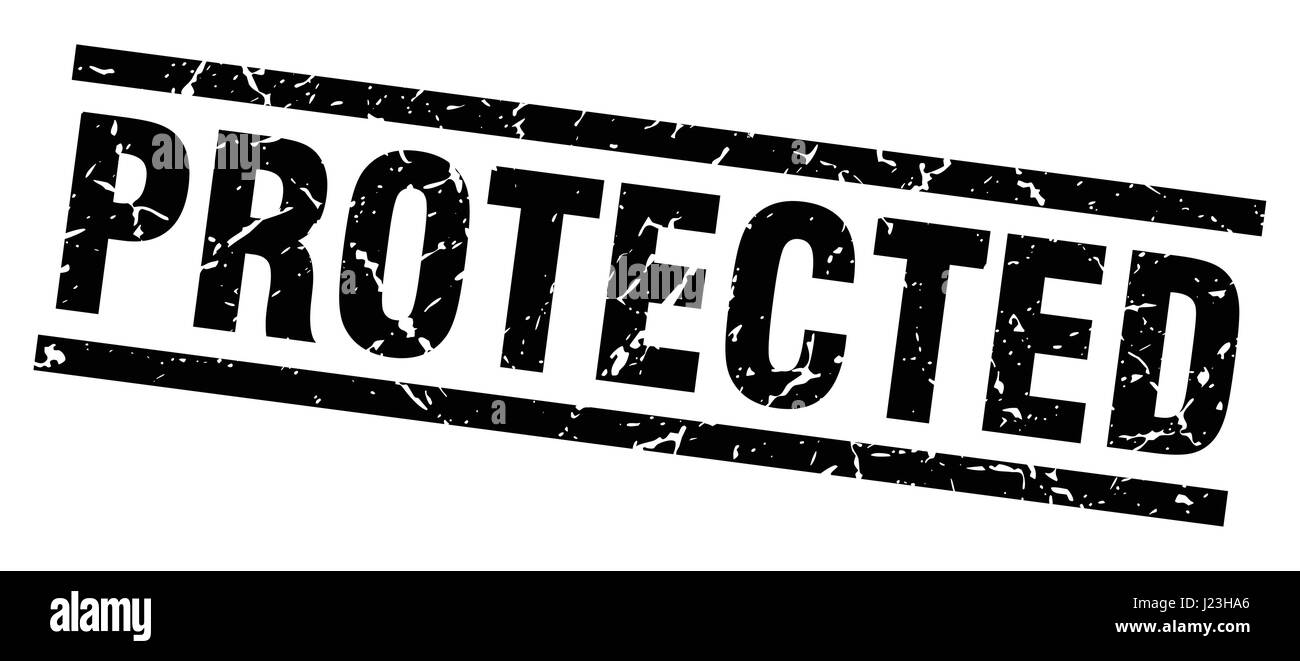 square grunge black protected stamp Stock Vector Image & Art - Alamy