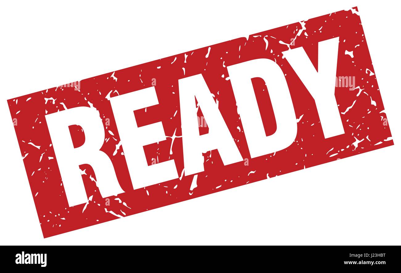 square grunge red ready stamp Stock Vector Image & Art - Alamy