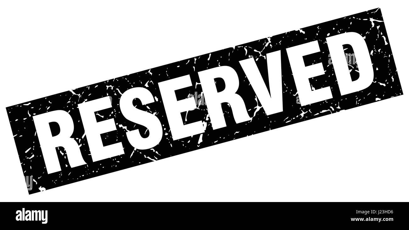 square grunge black reserved stamp Stock Vector Image & Art - Alamy