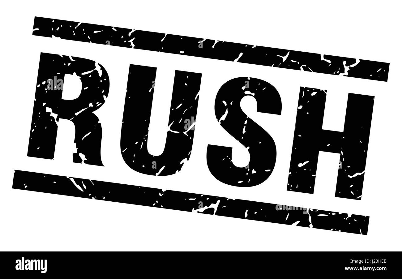square grunge black rush stamp Stock Vector Image & Art - Alamy
