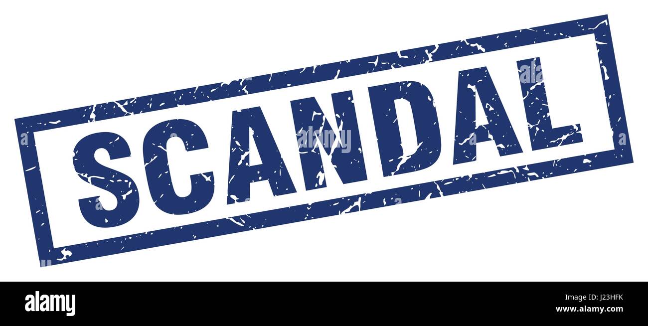 square grunge blue scandal stamp Stock Vector Image & Art - Alamy
