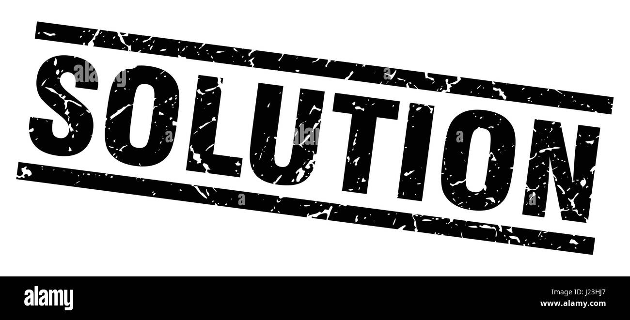 square grunge black solution stamp Stock Vector Image & Art - Alamy