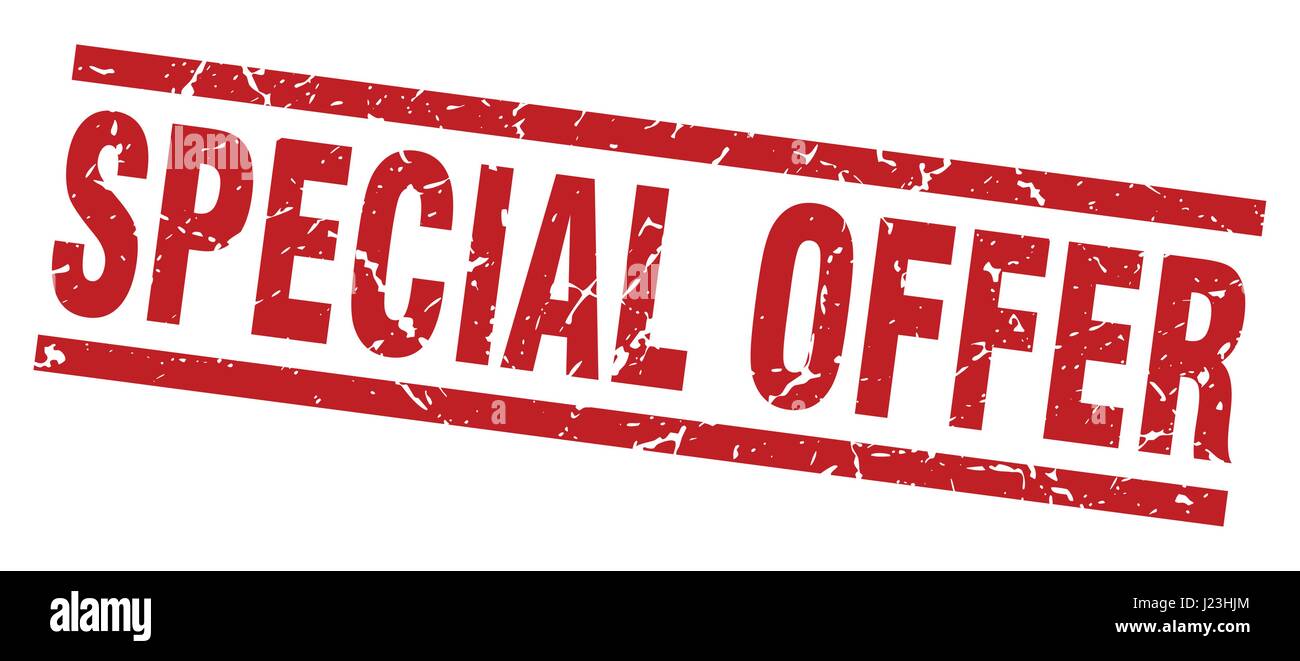 square grunge red special offer stamp Stock Vector Image & Art - Alamy