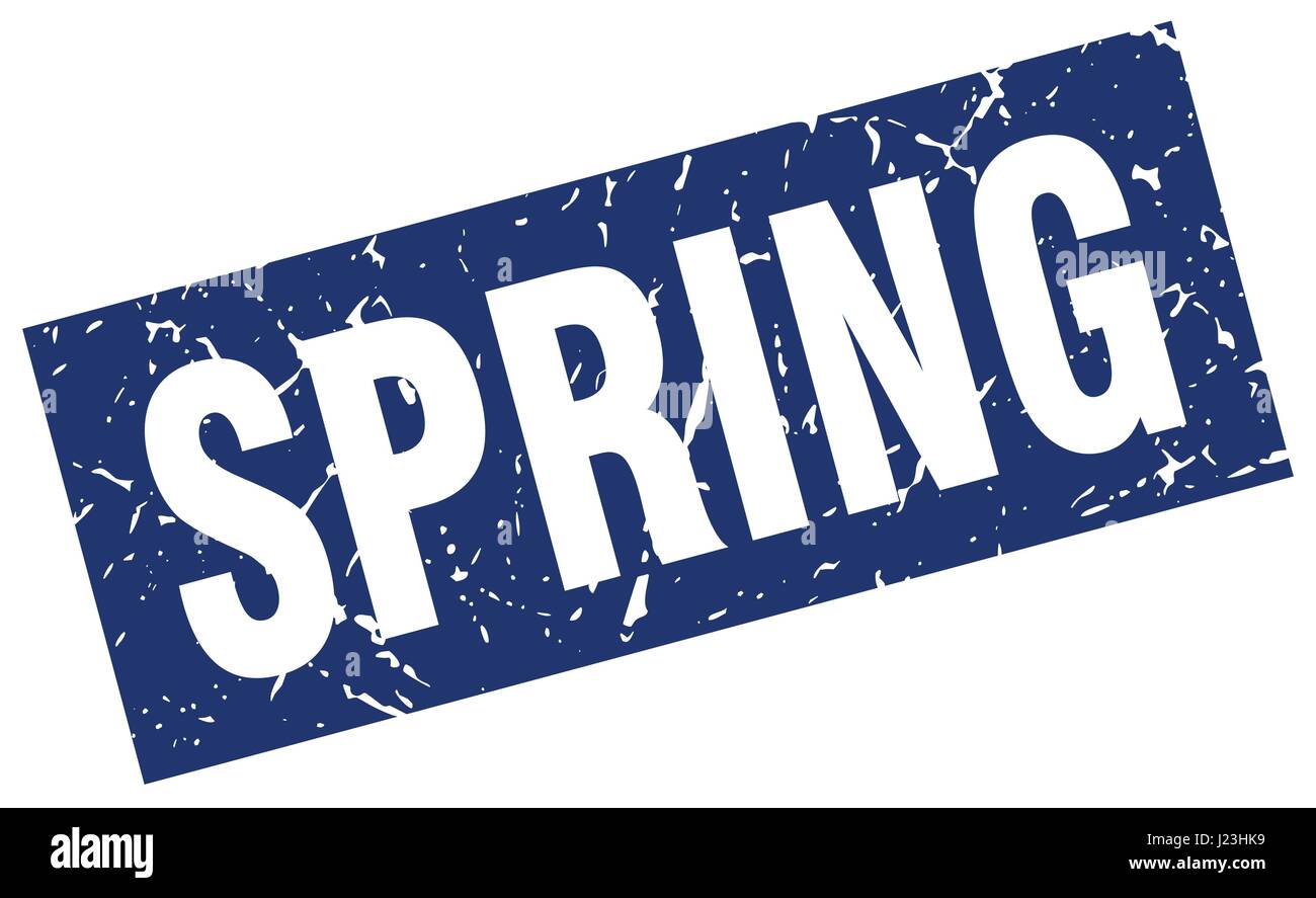 Square grunge blue spring Cut Out Stock Images & Pictures - Alamy