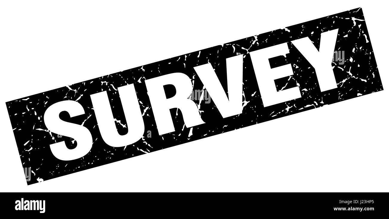 square grunge black survey stamp Stock Vector Image & Art - Alamy