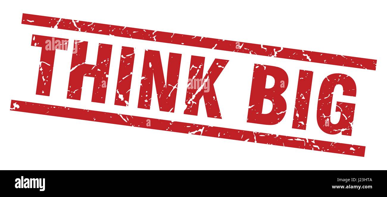 Think big red square Stock Vector Images - Alamy
