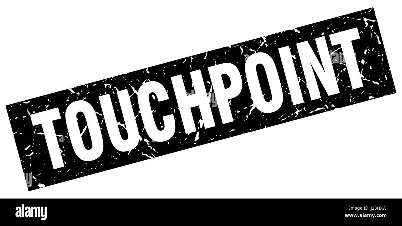 square grunge black touchpoint stamp Stock Vector Image & Art - Alamy