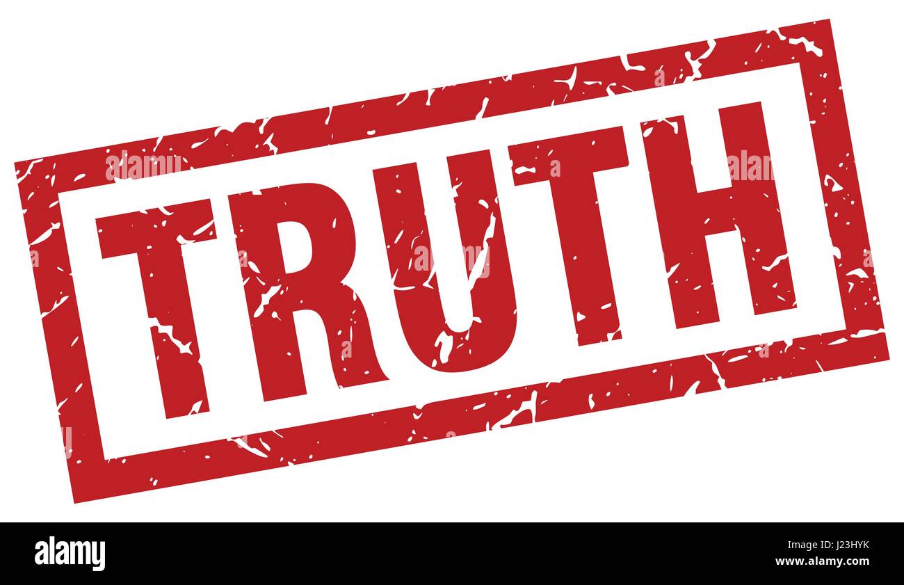 Truth square stamp grunge Stock Vector Images - Alamy