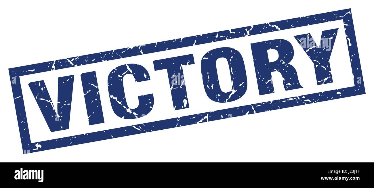 Victory square stamp grunge hi-res stock photography and images - Alamy