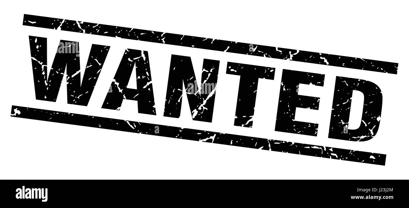 Wanted Word Black And White