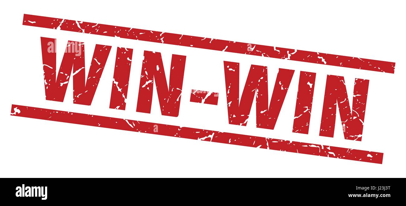 square grunge red win-win stamp Stock Vector Image & Art - Alamy