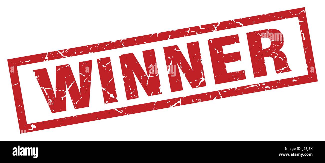 square grunge red winner stamp Stock Vector Image & Art - Alamy