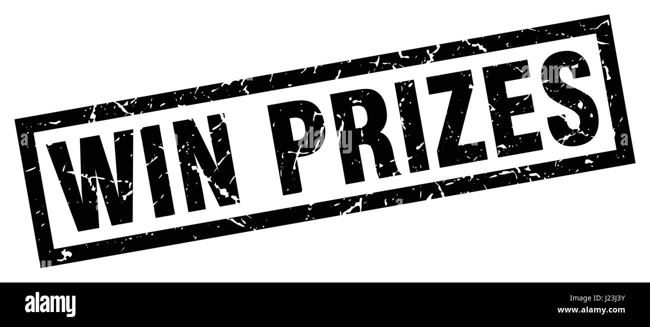 square grunge black win prizes stamp Stock Vector Image & Art - Alamy