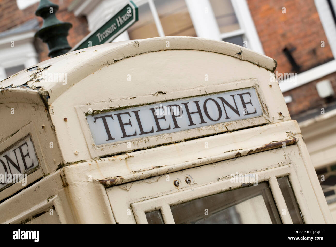 Cream / Beige East Yorkshire Telephone Box in Beverley, East Yorkshire ...