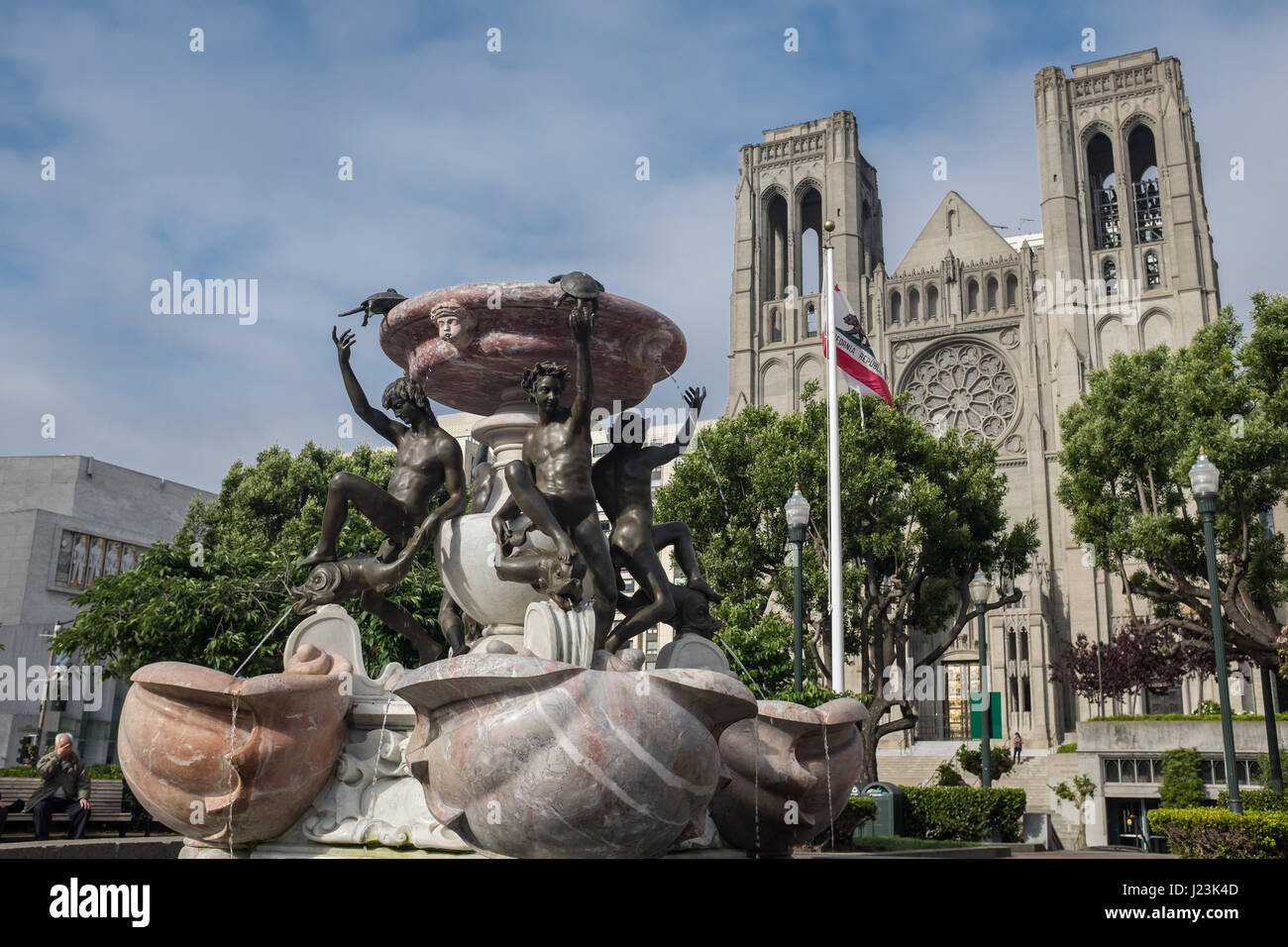 Grace cathedral san francisco hi-res stock photography and images - Alamy