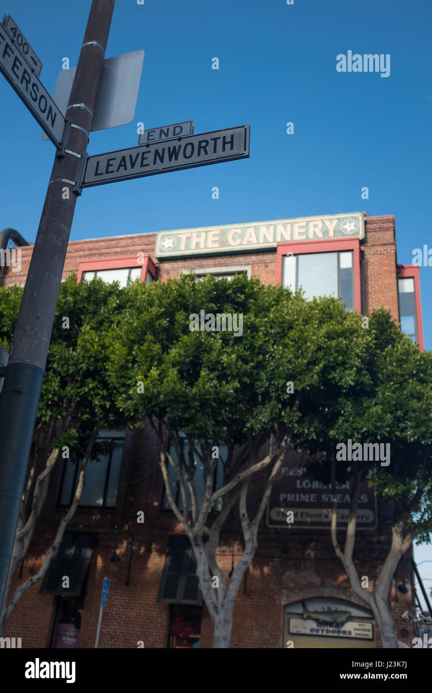 The Cannery sign, Monterey Stock Photo - Alamy