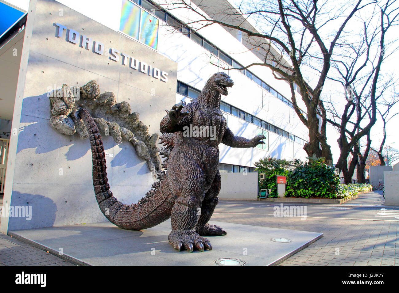 Godzilla Statue at Toho Studio Setagaya Tokyo Japan Stock Photo - Alamy
