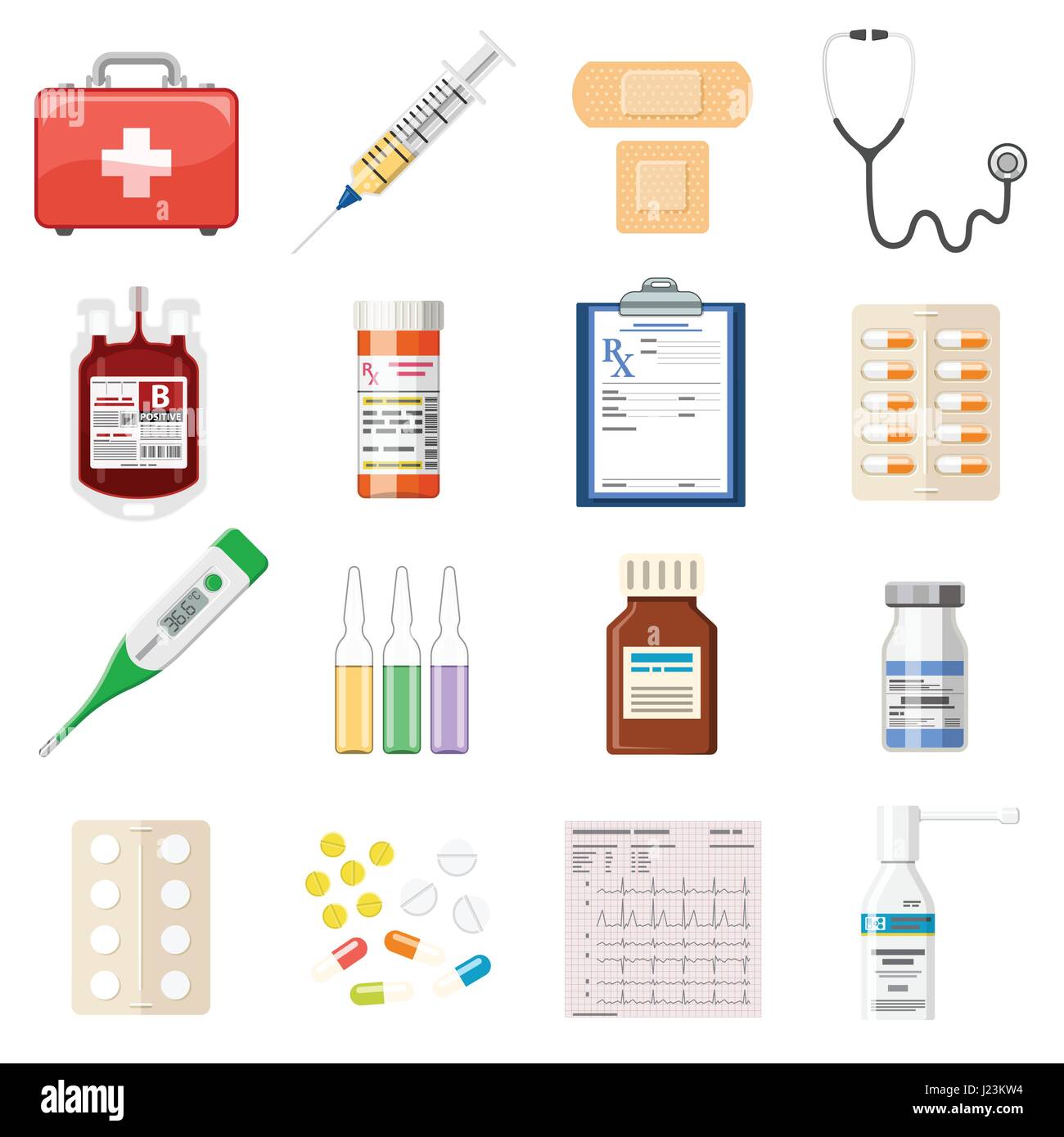Set medical icons Stock Vector Image & Art - Alamy