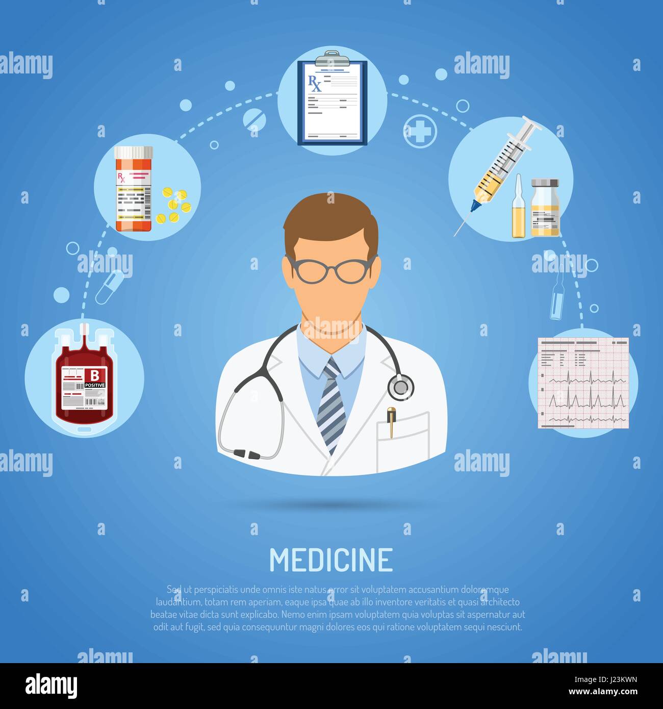 Medical concept with doctor Stock Vector Image & Art - Alamy