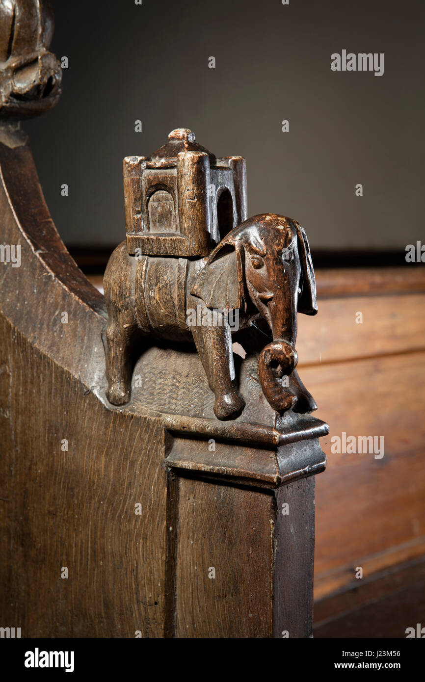 Norfolk medieval bench end hi-res stock photography and images - Alamy