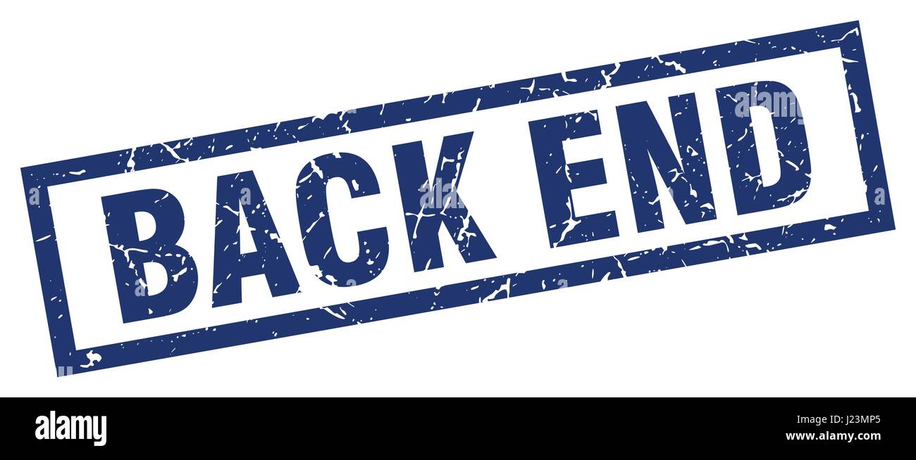 square grunge blue back end stamp Stock Vector Image & Art - Alamy