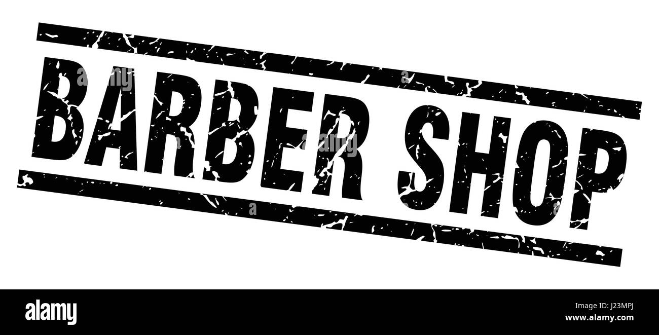square grunge black barber shop stamp Stock Vector Image & Art - Alamy