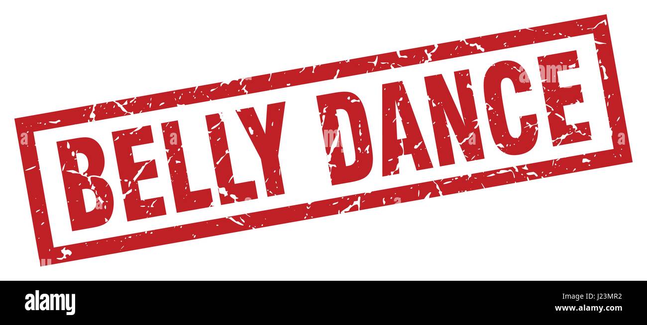 square grunge red belly dance stamp Stock Vector Image & Art - Alamy