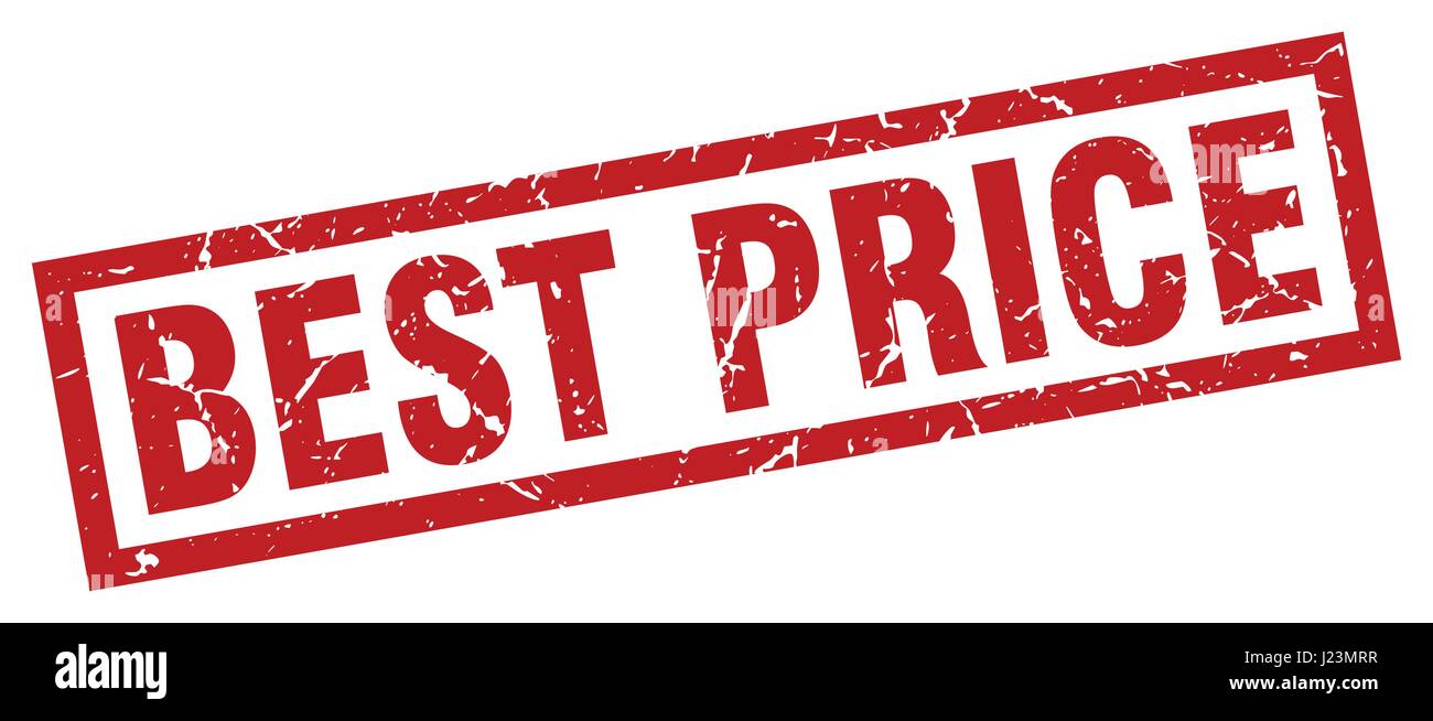 square grunge red best price stamp Stock Vector Image & Art - Alamy