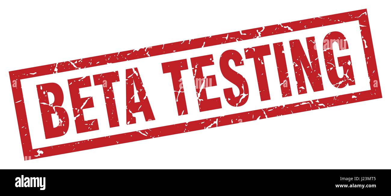 Beta testing stamp hi-res stock photography and images - Alamy