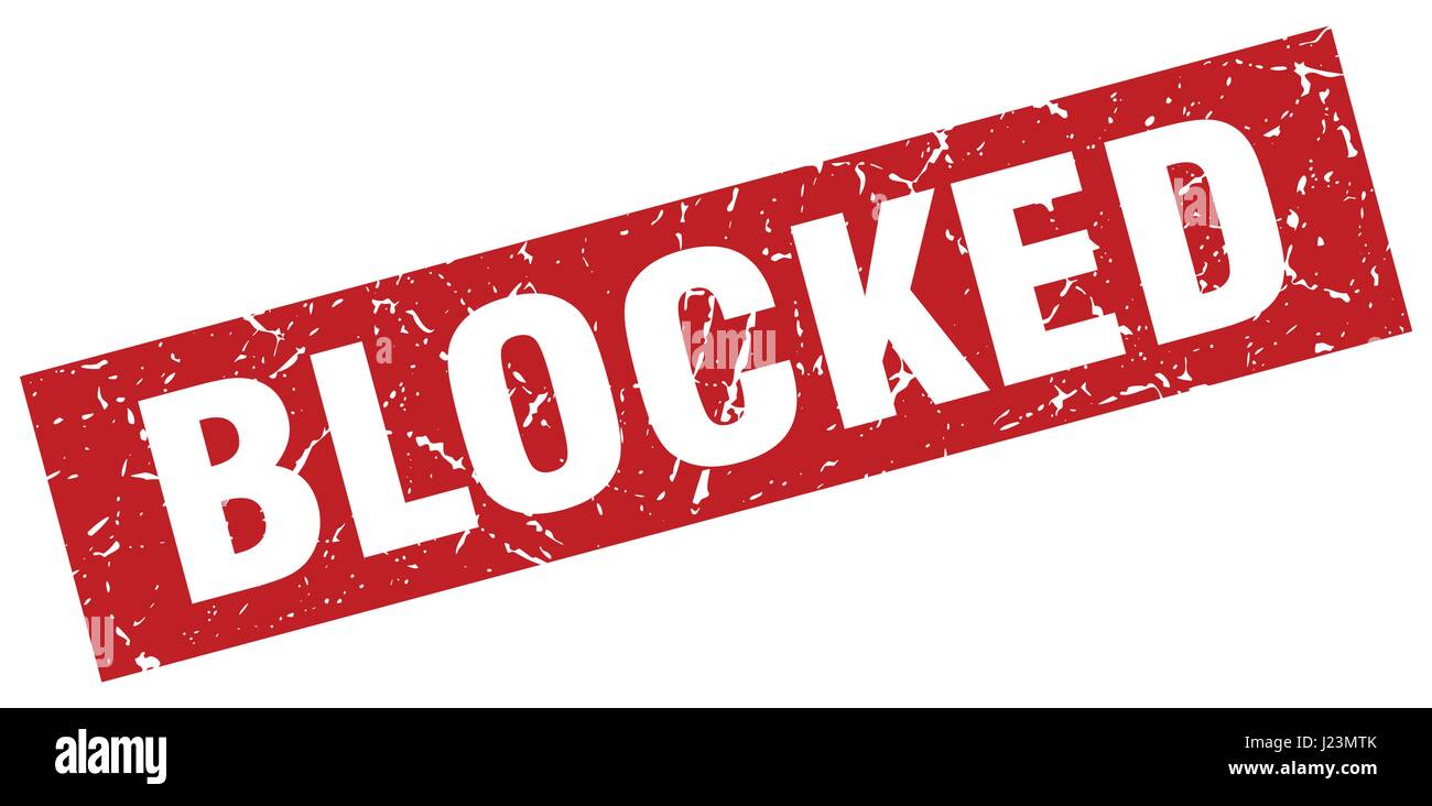 square grunge red blocked stamp Stock Vector Image & Art - Alamy