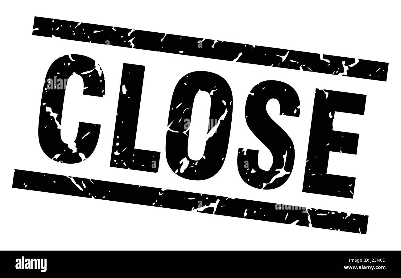 square grunge black close stamp Stock Vector Image & Art - Alamy