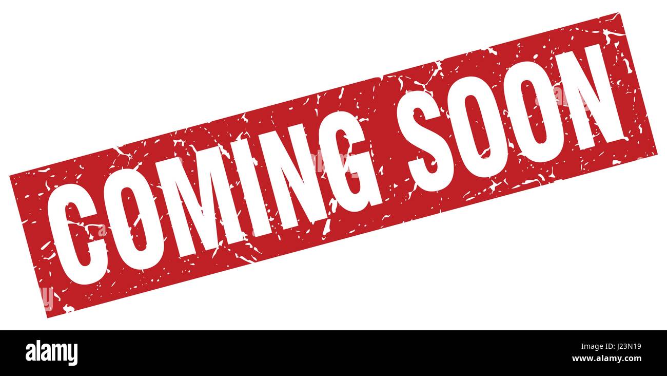 square grunge red coming soon stamp Stock Vector Image & Art - Alamy