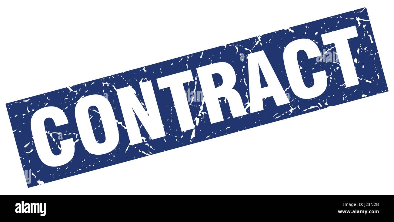 Contract square stamp grunge Stock Vector Images - Alamy