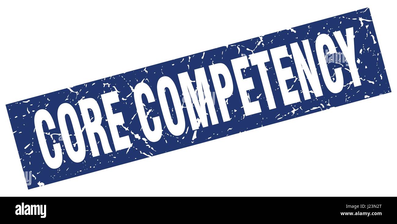 square grunge blue core competency stamp Stock Vector Image & Art - Alamy