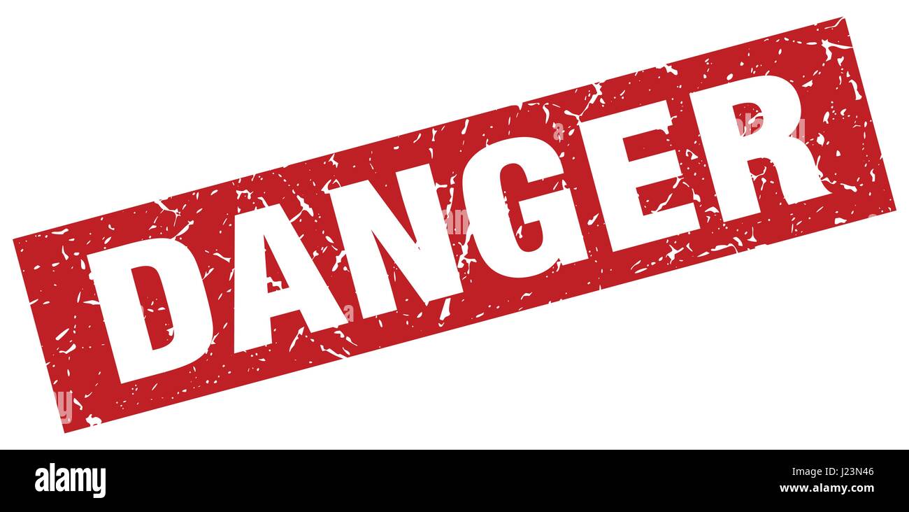 square grunge red danger stamp Stock Vector Image & Art - Alamy