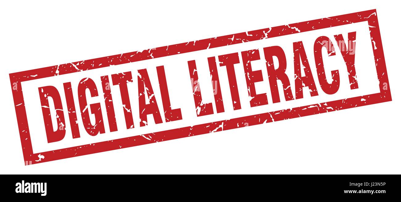 Digital literacy stamp Stock Vector Images - Alamy