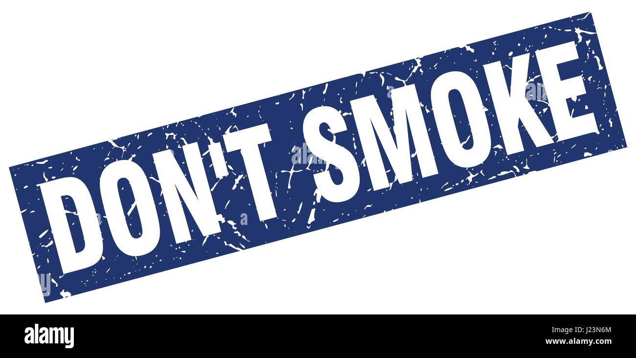 square grunge blue don't smoke stamp Stock Vector Image & Art - Alamy
