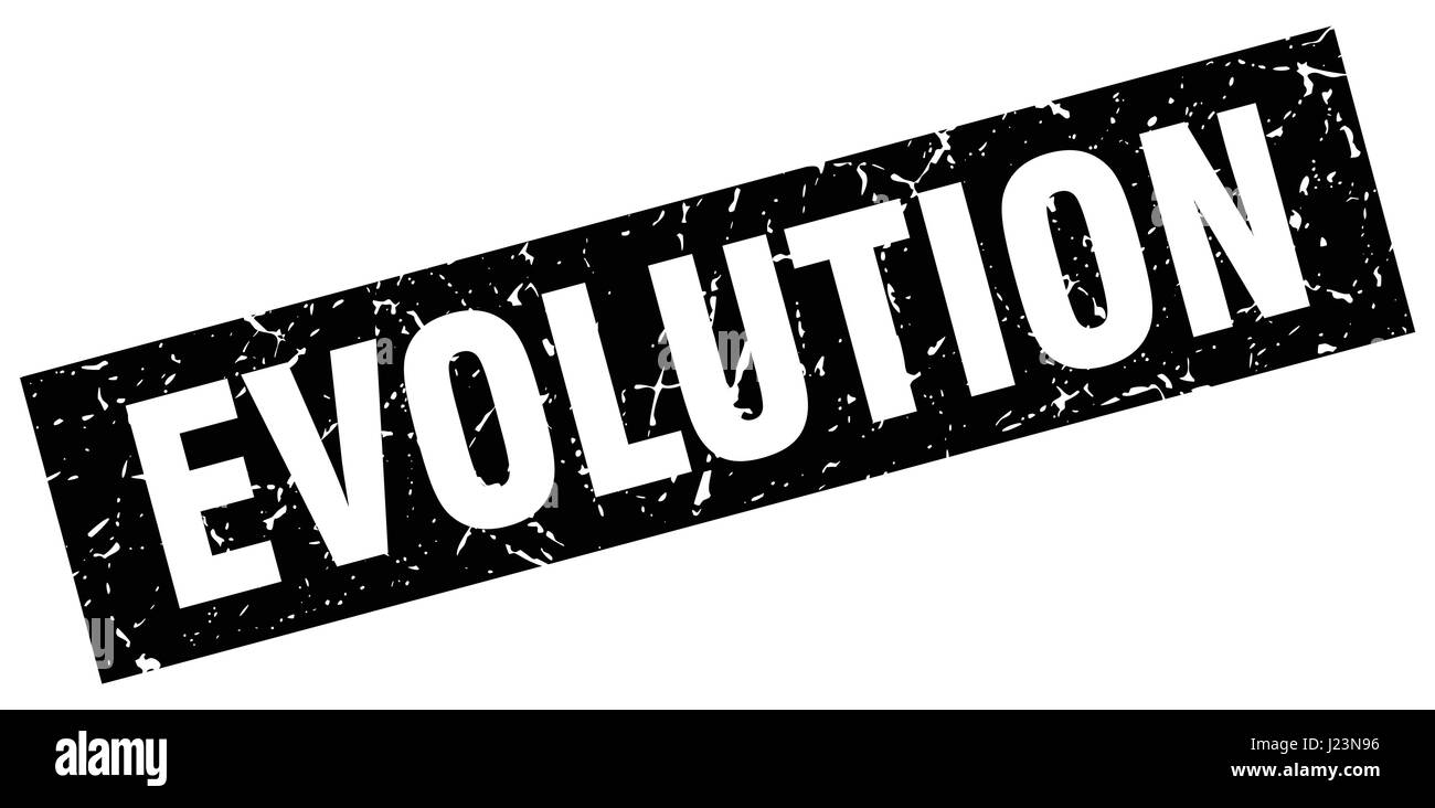 square grunge black evolution stamp Stock Vector Image & Art - Alamy