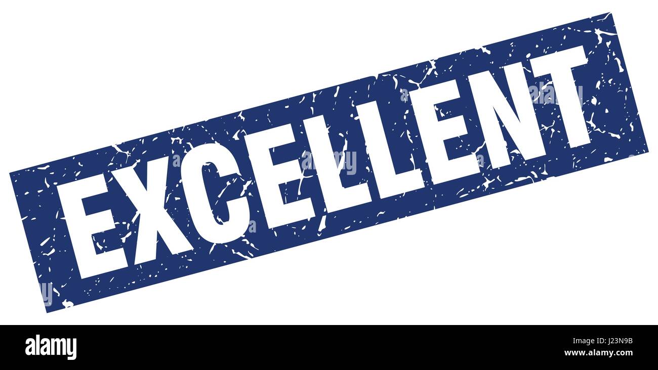 square grunge blue excellent stamp Stock Vector Image & Art - Alamy